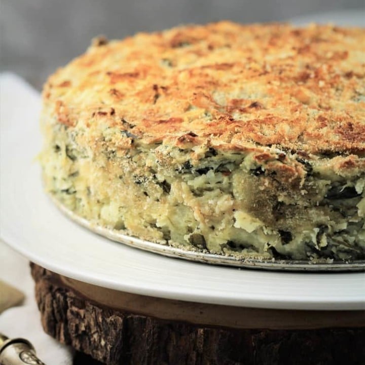 Mangia Bedda Potato and Spinach Gateau
