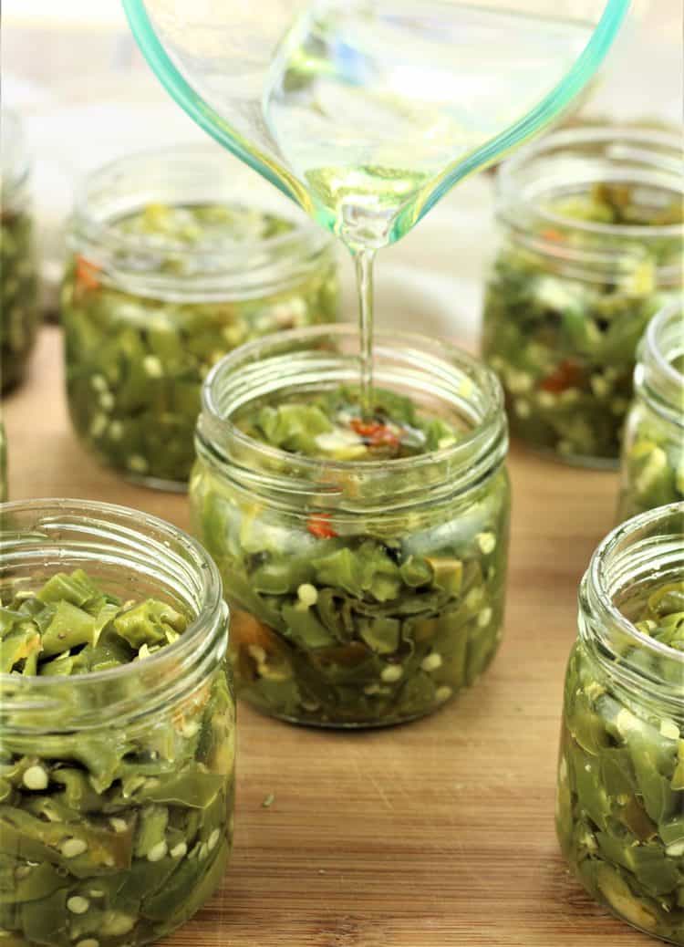 Italian Pickled Hot Peppers - Mangia Bedda