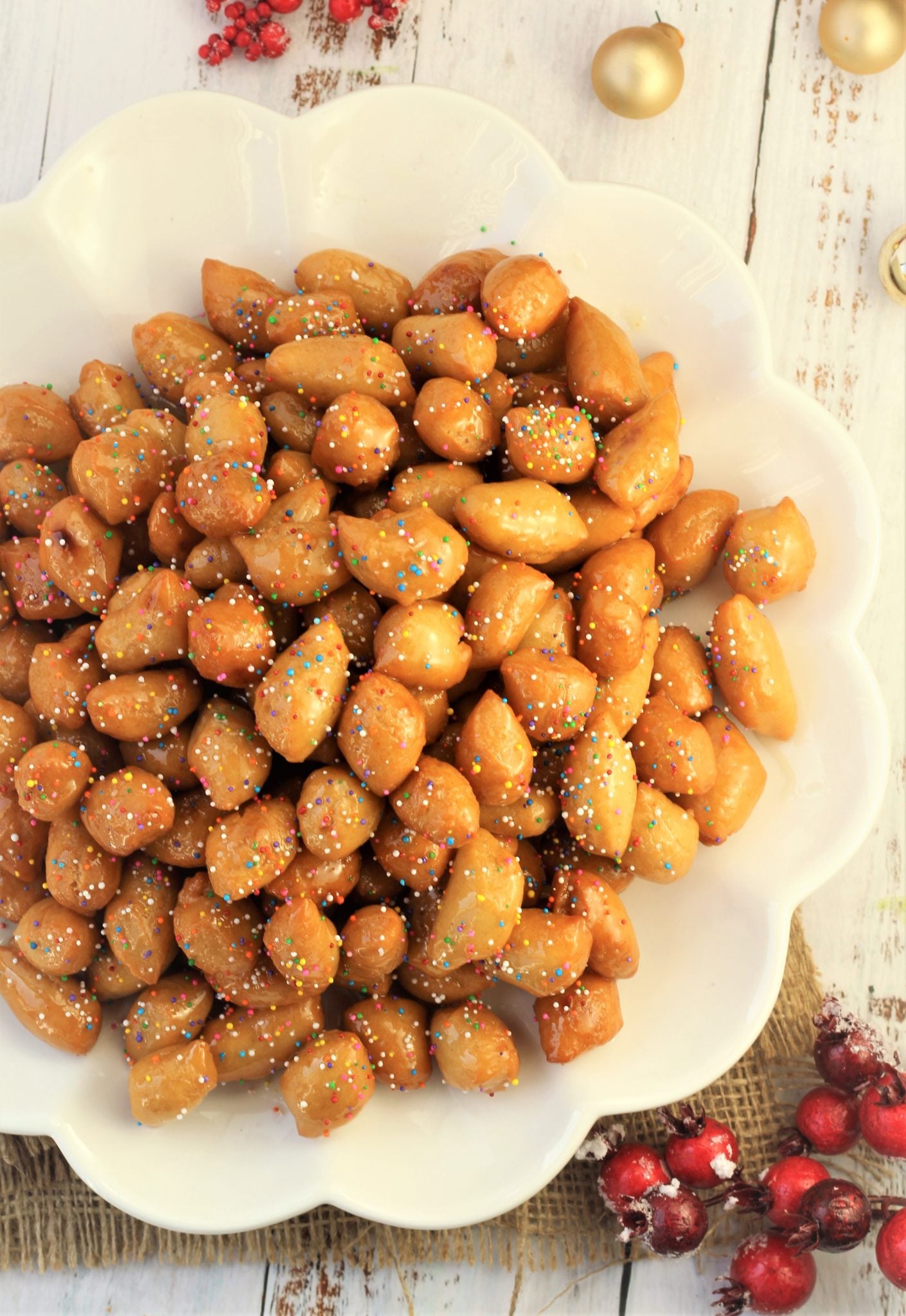 Sicilian Pignolata (with semolina) - Mangia Bedda
