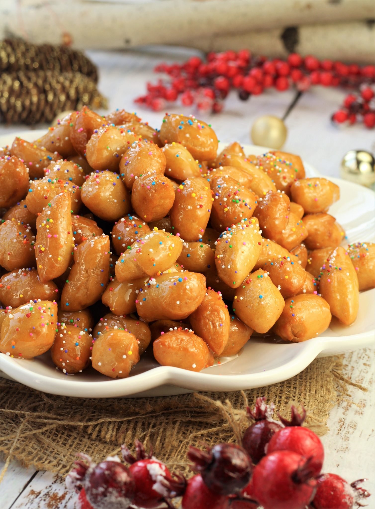 Sicilian Pignolata (with semolina) - Mangia Bedda