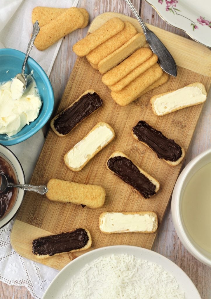 Mangia Bedda - Nutella and Mascarpone filled Pavesini Cookies