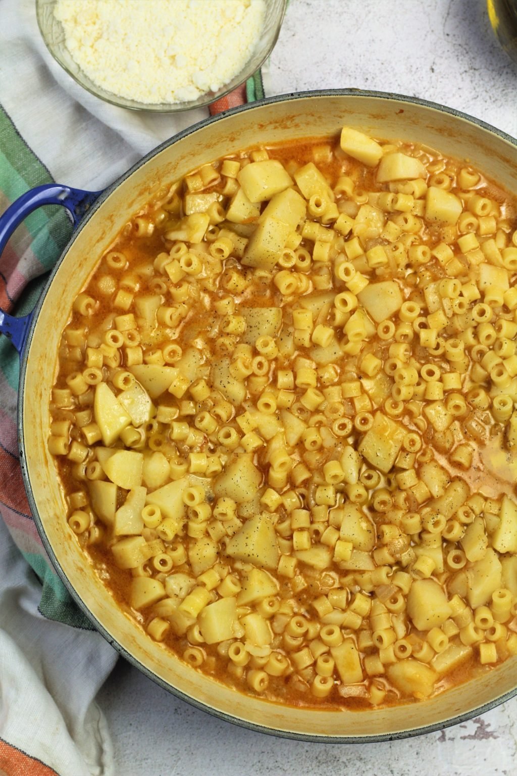 Pasta with Potatoes (pasta e patate) - Mangia Bedda