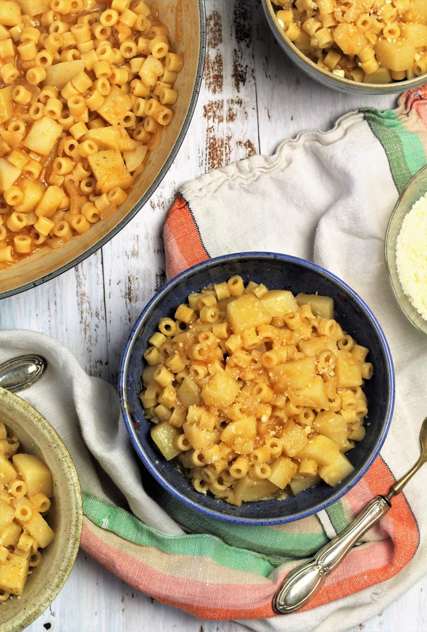 Pasta with Potatoes (pasta e patate) - Mangia Bedda