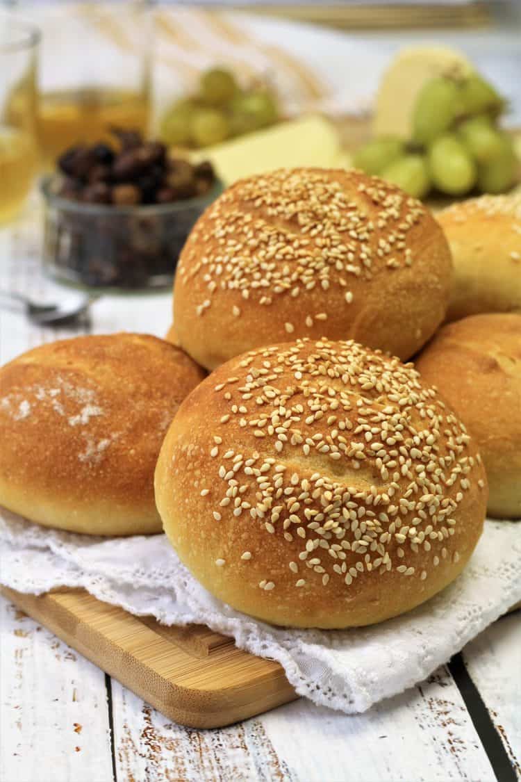 Italian Semolina Rolls - Mangia Bedda