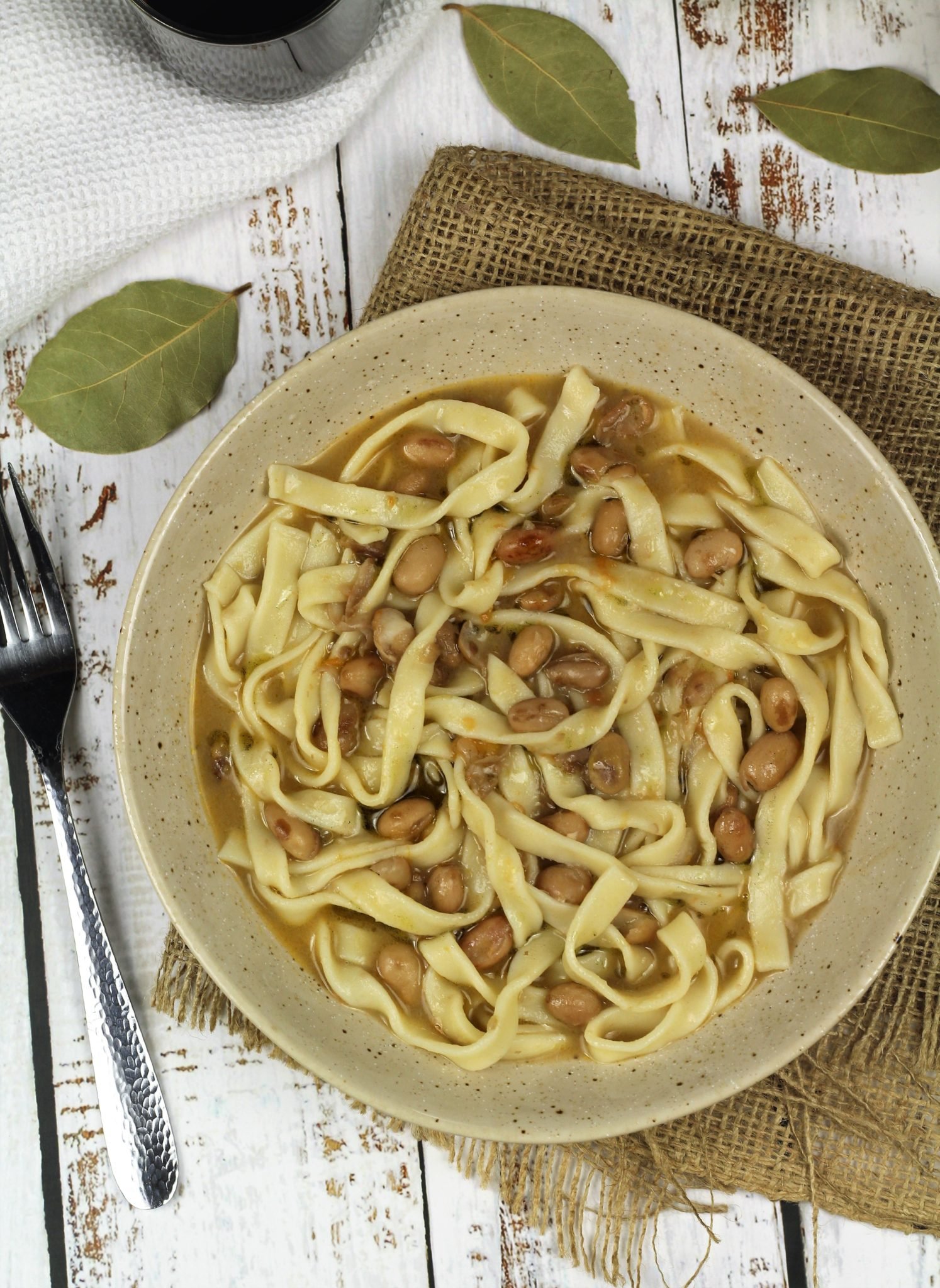 Mangia Bedda - Tagliarini with Beans (tagghiarini cu fasolu)