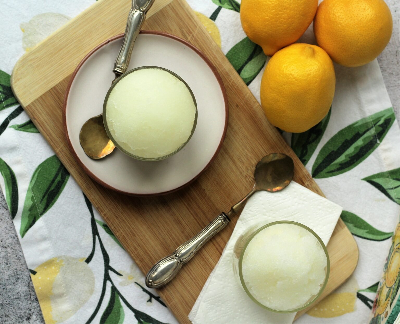 Granita al limone (Lemon Granita Recipe) - Mangia Bedda