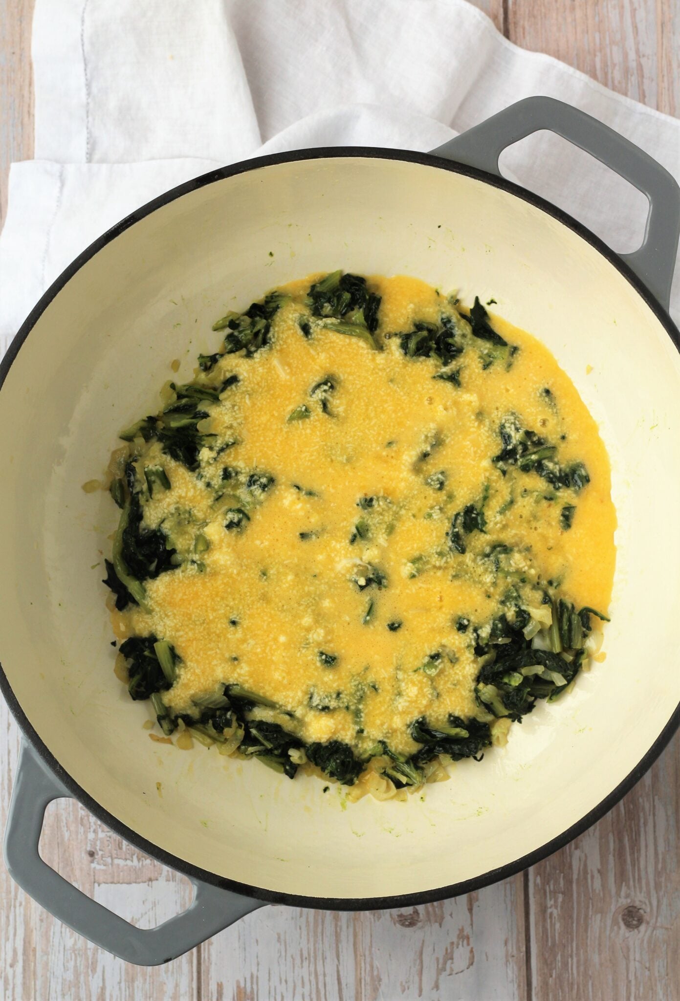 Italian Chicory, Cheese and Egg Soup - Mangia Bedda