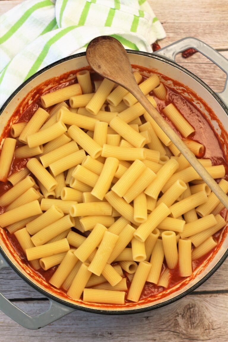 Pasta with Potatoes in Tomato Sauce - Mangia Bedda