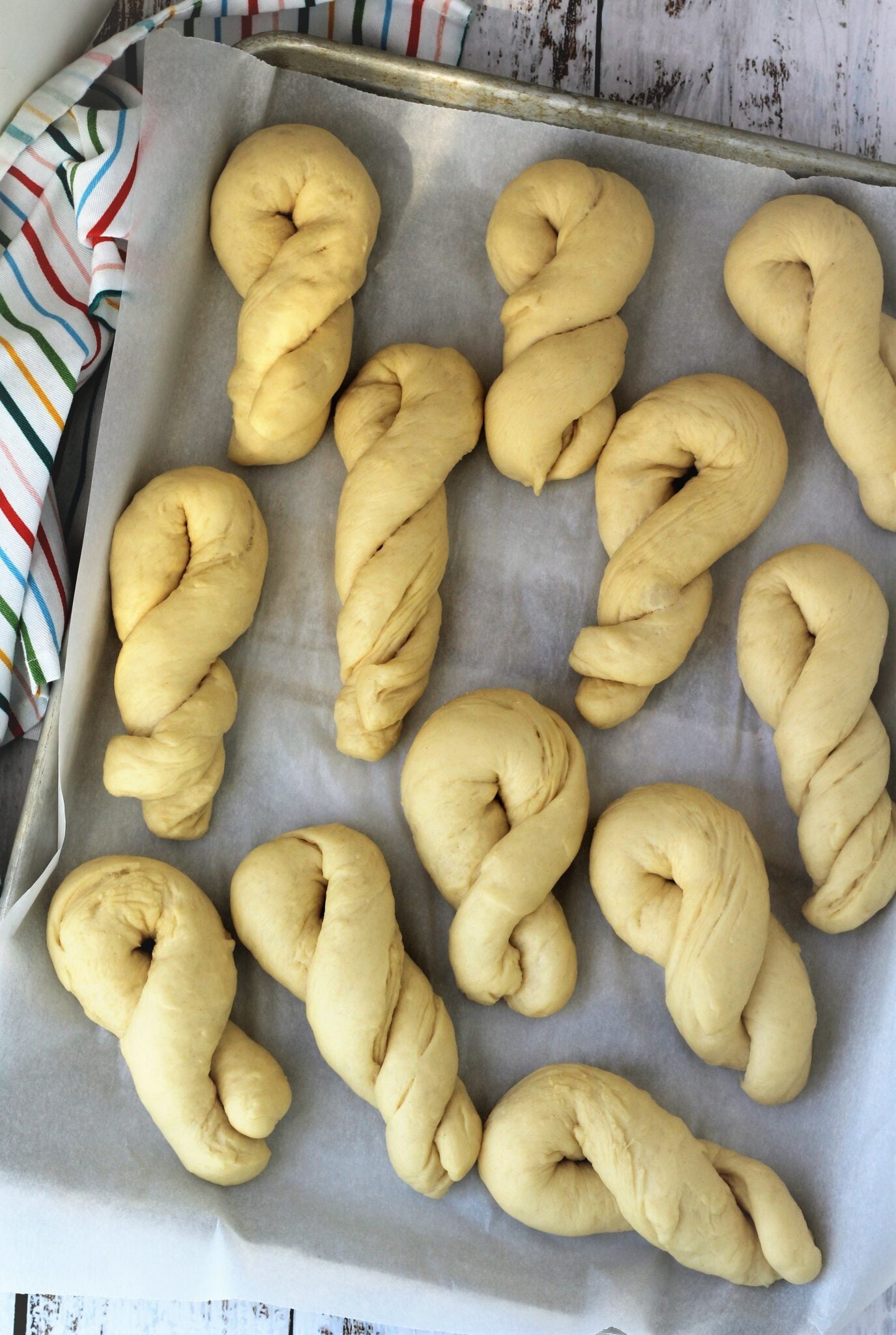Baked Brioche Sugar Twists - Mangia Bedda