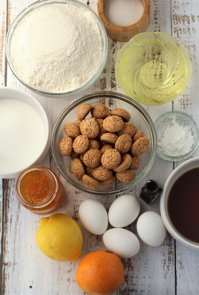 Italian Amaretti Cake - Mangia Bedda