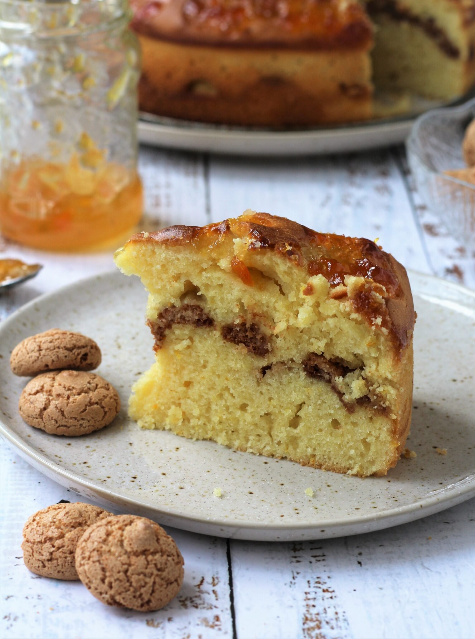Italian Amaretti Cake - Mangia Bedda