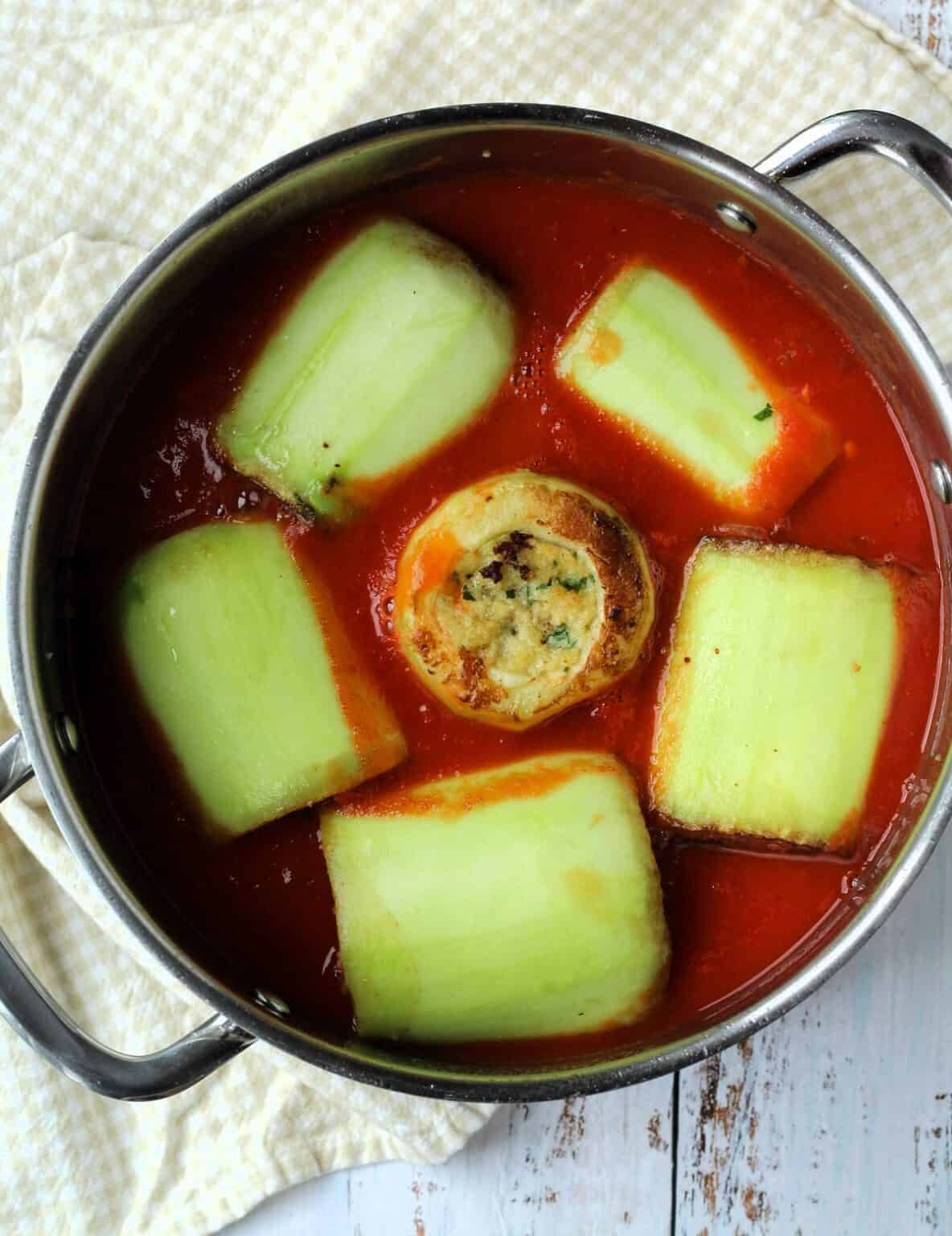 Stuffed Cucuzza Recipe - Mangia Bedda