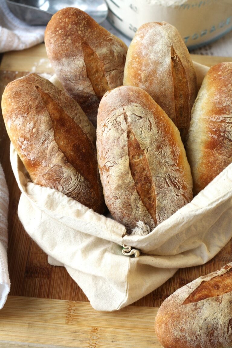 No Knead Italian Panini Bread Recipe - Mangia Bedda