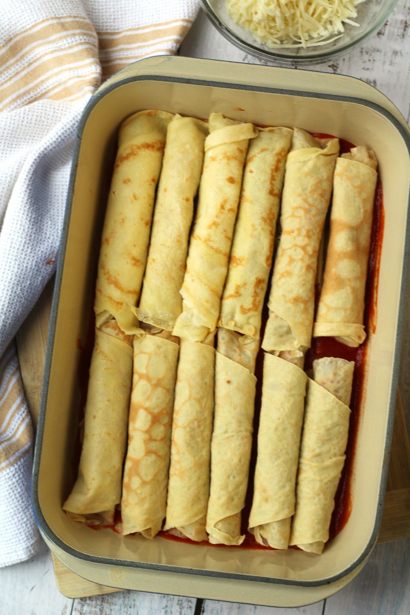Italian Crepes (crespelle) with Meat Filling - Mangia Bedda