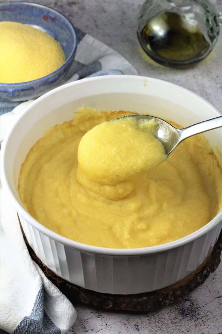 Easy Oven Baked Creamy Polenta - Mangia Bedda